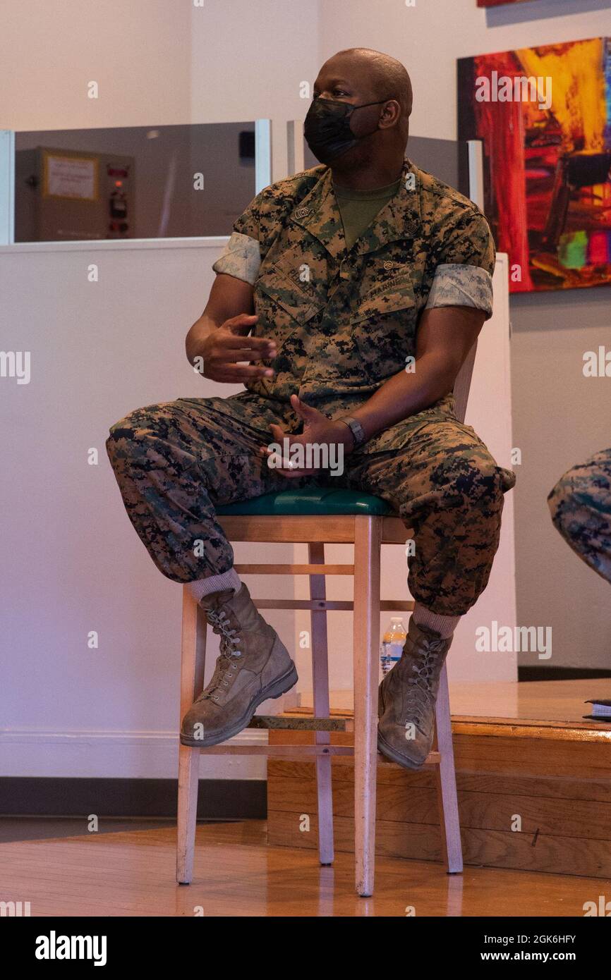 U.S. Marine Corps Sgt. Maj. Charles B. Peoples, sergeant major of 3d ...