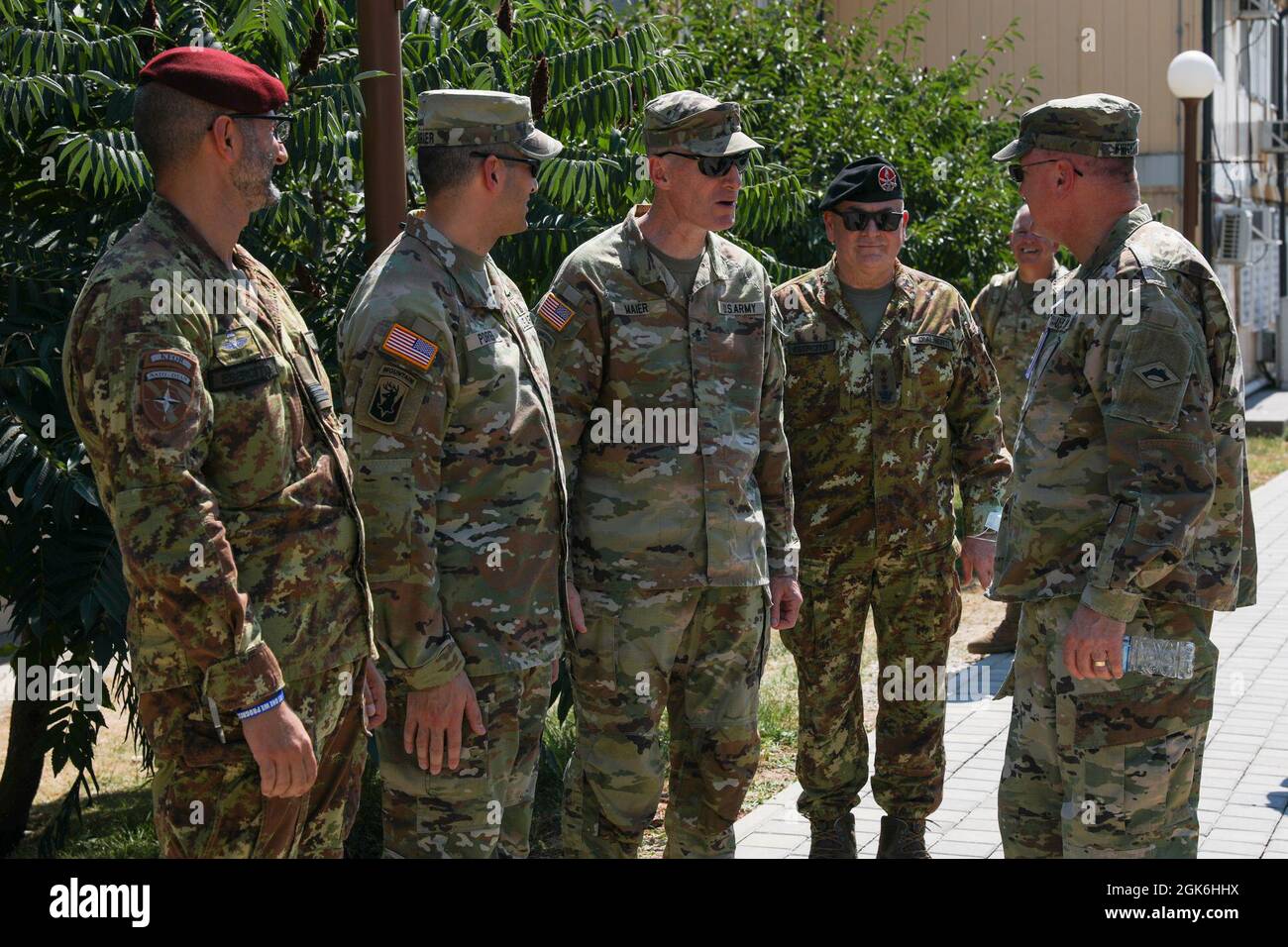 Brig. Gen. Gregory Knight, Adjutant General of Vermont, is welcomed by ...