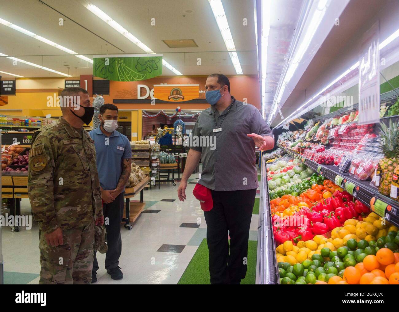 Mark Bissell, Misawa Commissary officer, and Roddrick Murphy, Misawa ...