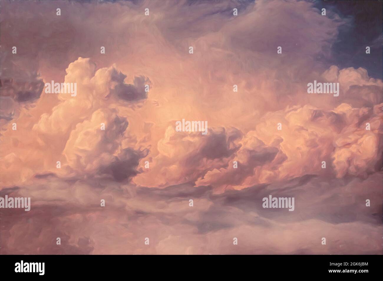 beautiful storm clouds, sky cloud background. Painting effect Stock ...