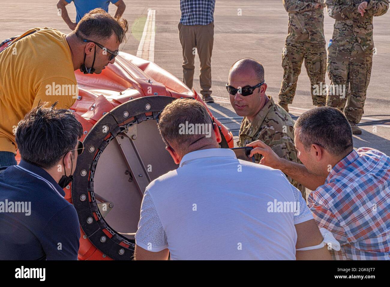 U.S. Army Sgt. 1st Class Christopher Raby, a standardization instructor ...