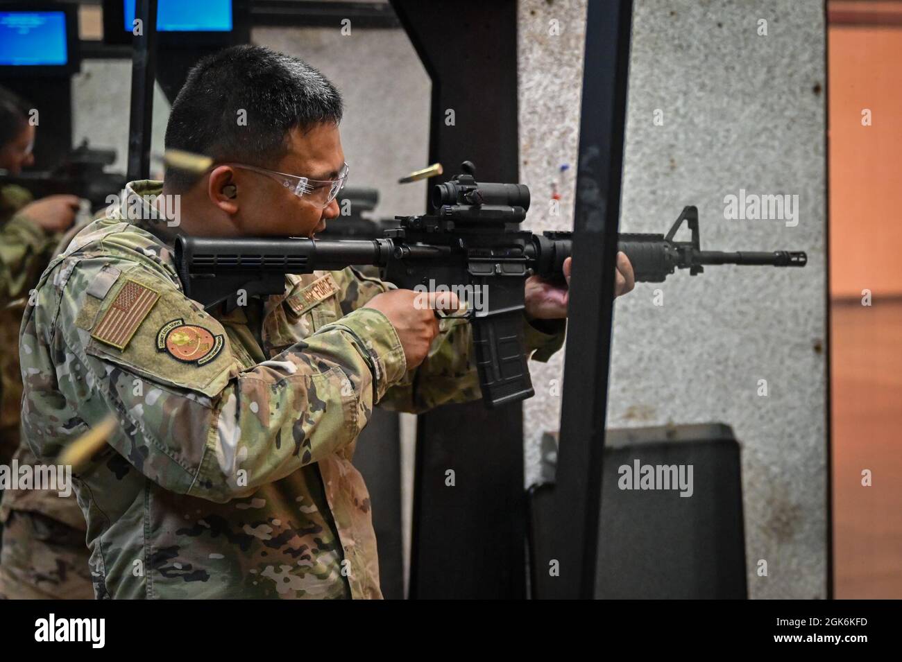 Master Sgt. Ivan Lalican, Engineering Flight superintendent, qualifies ...