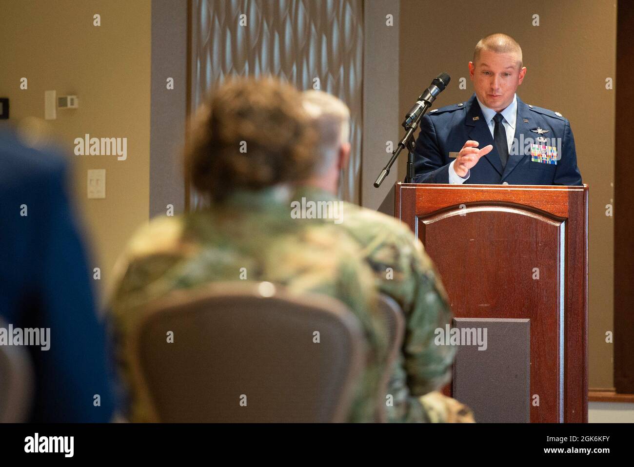 U.S. Air Force Lt. Col. Timothy Adams, incoming 88th Communications ...