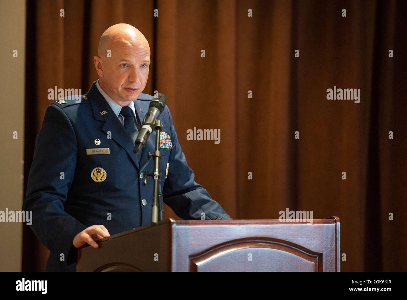 U.S. Air Force Lt. Col. Timothy Adams, incoming 88th Communications ...