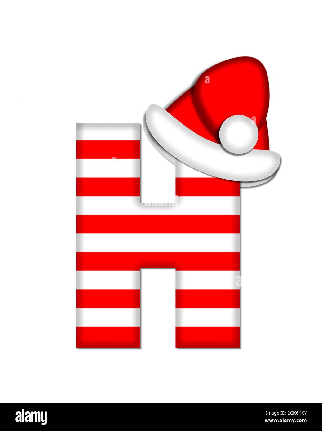The Letter H In Red