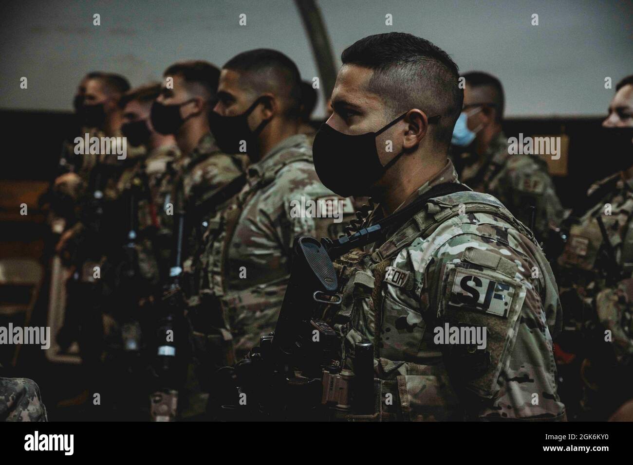 U.S. Air Force Airmen assigned to the 380th Expeditionary Security ...