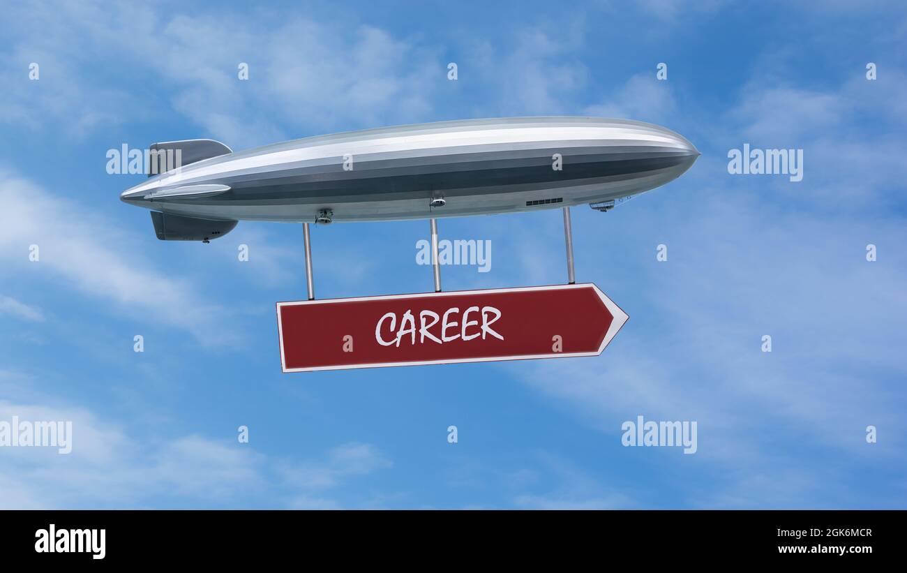 Street Sign the Direction Way to Career Stock Photo - Alamy
