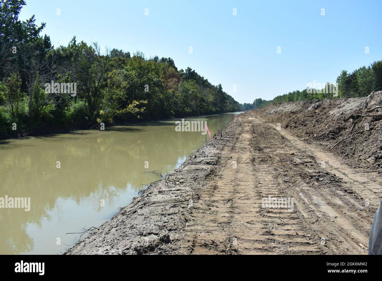 Heavy equipment operators prepared this section of the bank to ...