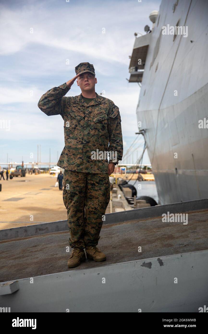 U.S. Marine Corps Lance Cpl. Cullen Pope, a Houston native and radio ...