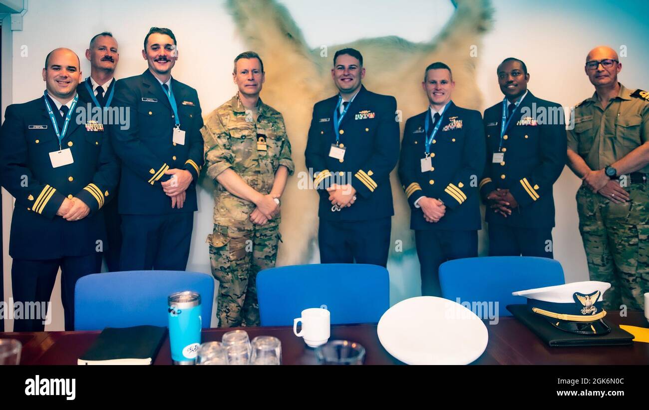 NUUK, Greenland -- ug. 17, 2021) Danish Rear Adm. Martin LaCour Andersen, the commanding officer ...