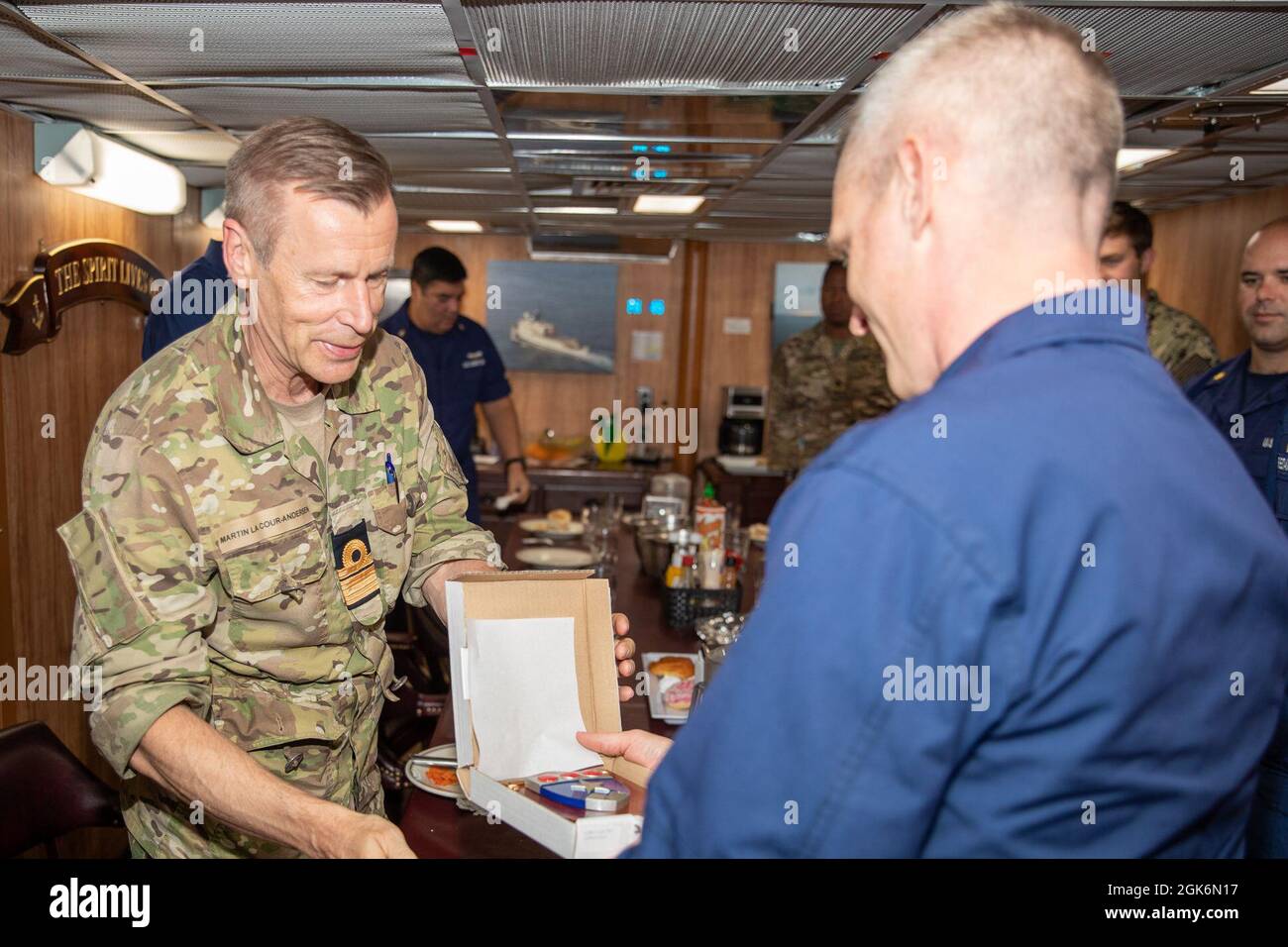 NUUK, Greenland -- (Aug. 17, 2021) Danish Rear Adm. Martin LaCour Andersen, the commanding ...