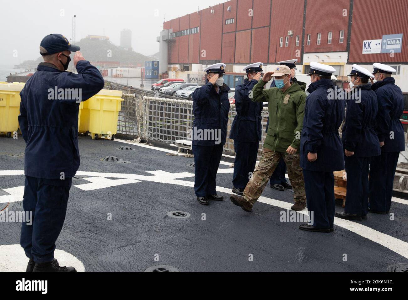 NUUK, Greenland -- (Aug. 17, 2021) Danish Rear Adm. Martin LaCour Andersen, the commanding ...