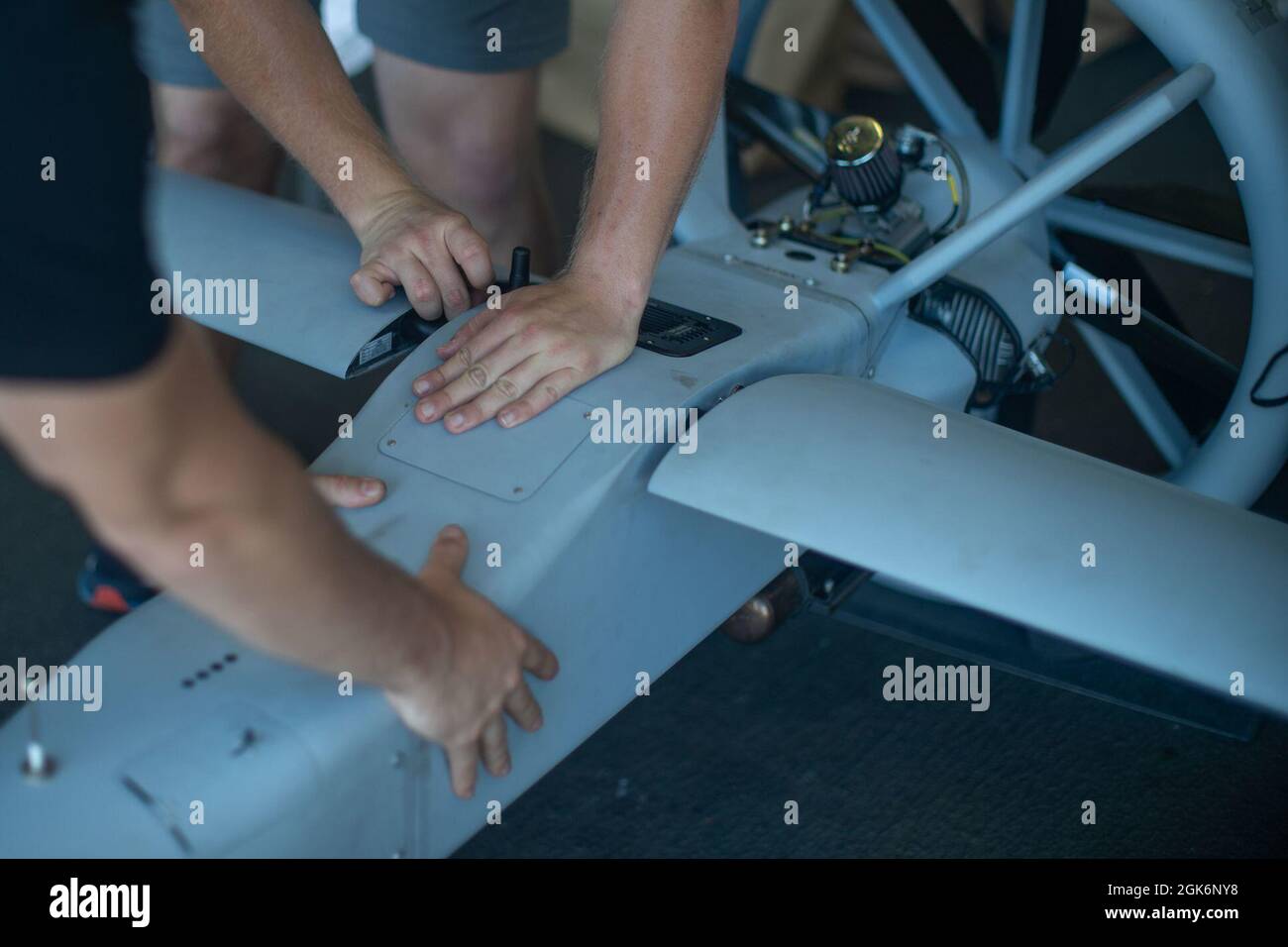 PACIFIC OCEAN (Aug. 17, 2021) Unmanned aerial vehicle operators ...