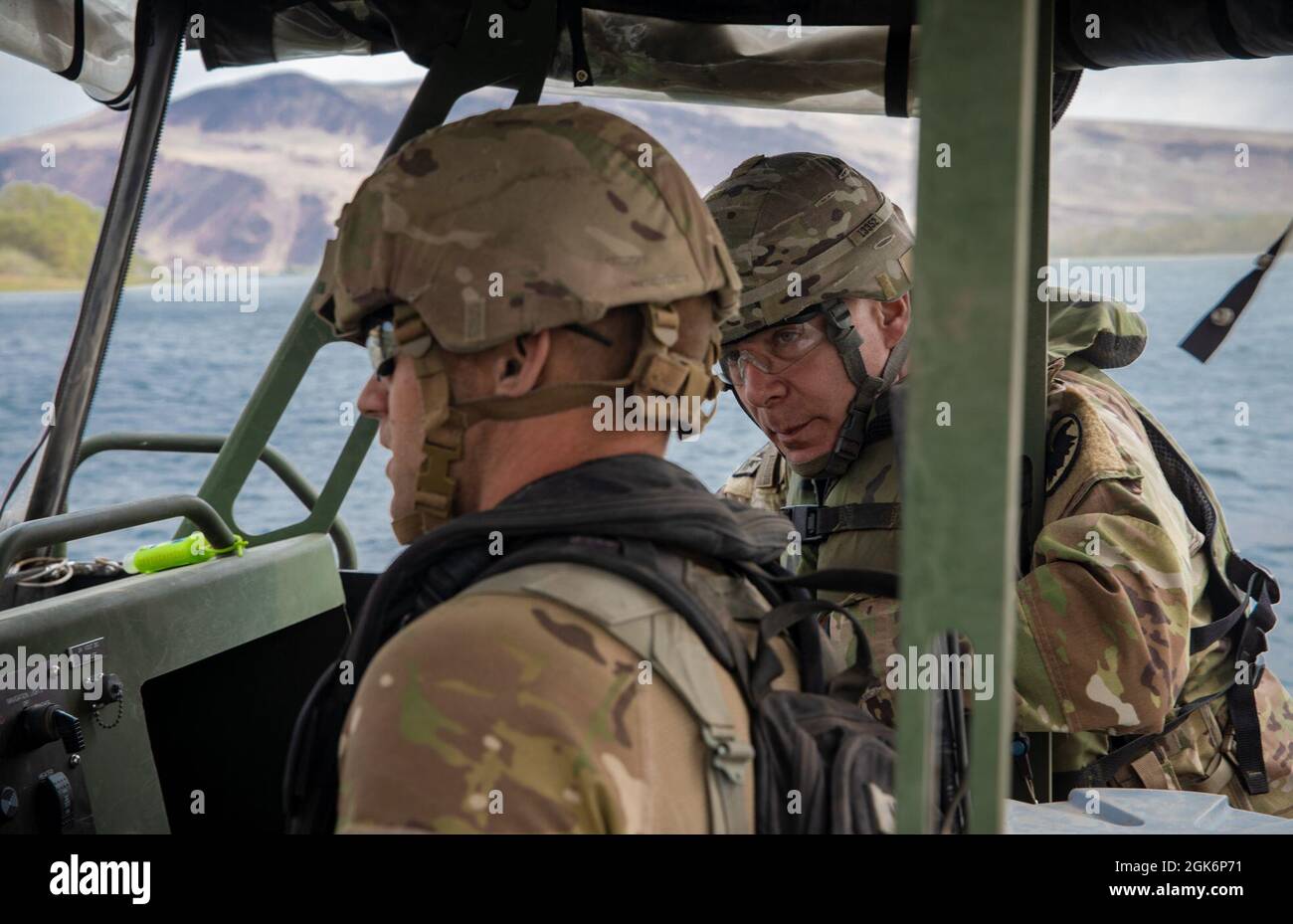 Command Sgt. Maj. Andrew Lombardo (right), Command Sergeant Major of ...