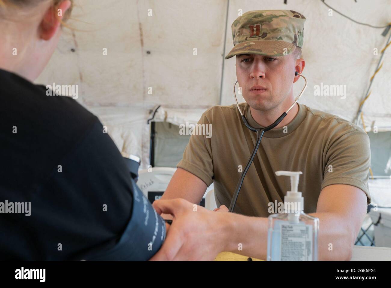 Capt. Sean Grant, a physician’s assistant for the 115th medical group ...