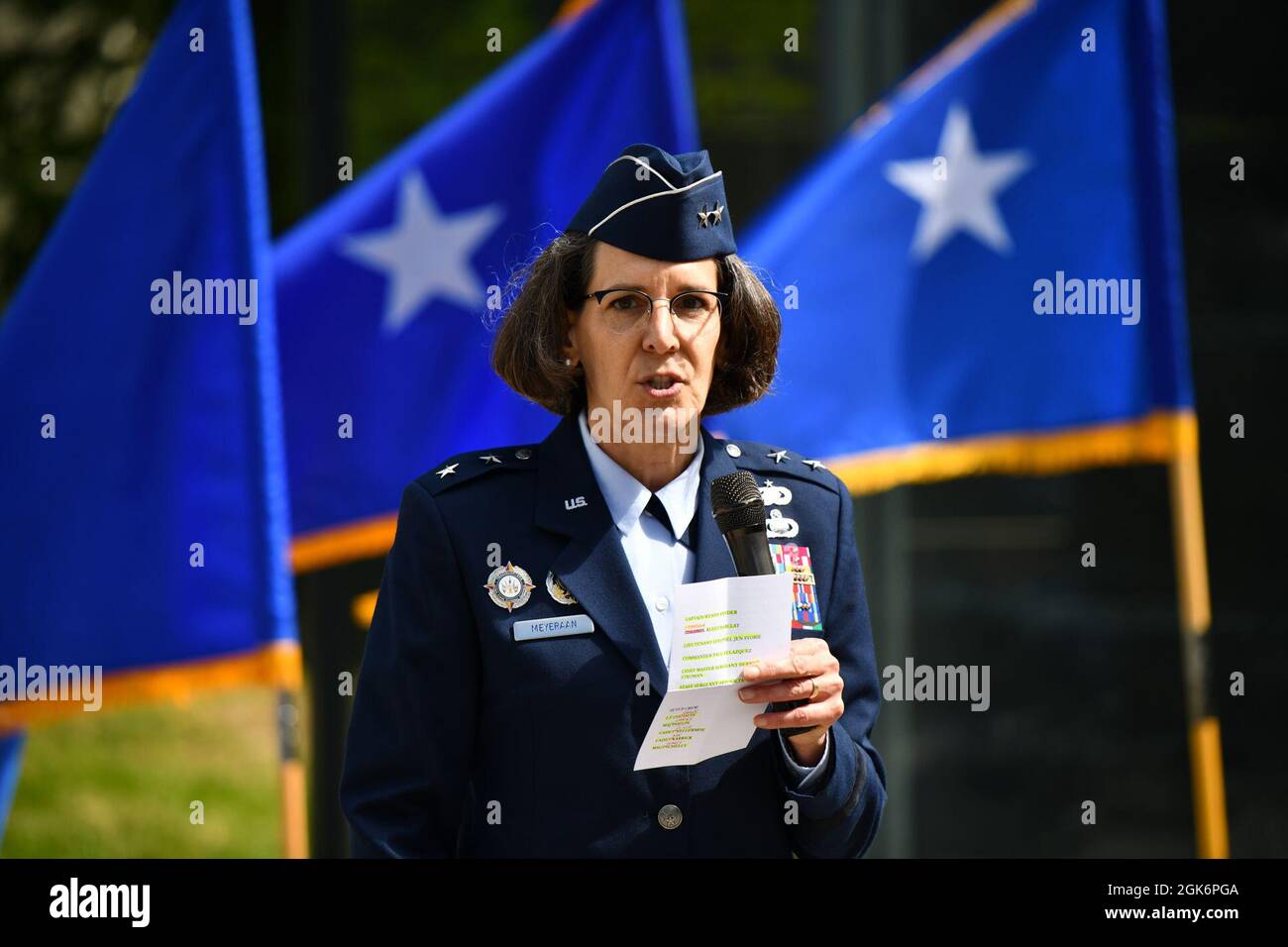 U.S Air Force Brig. Gen. Jessica Meyeraan, Director of Exercises and ...