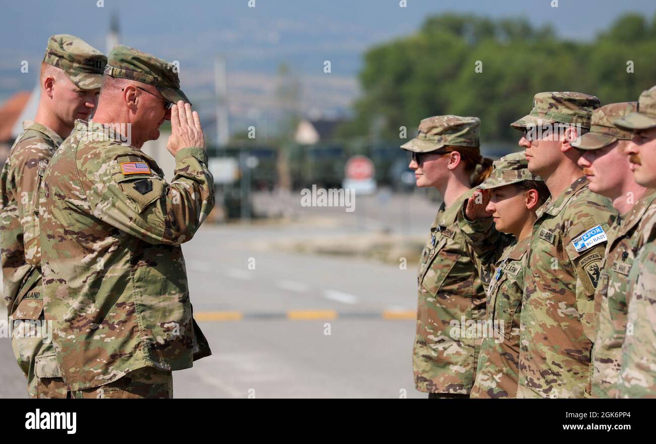 Brig. Gen. Gregory Knight, Vermont Adjutant General, salutes Vermont ...