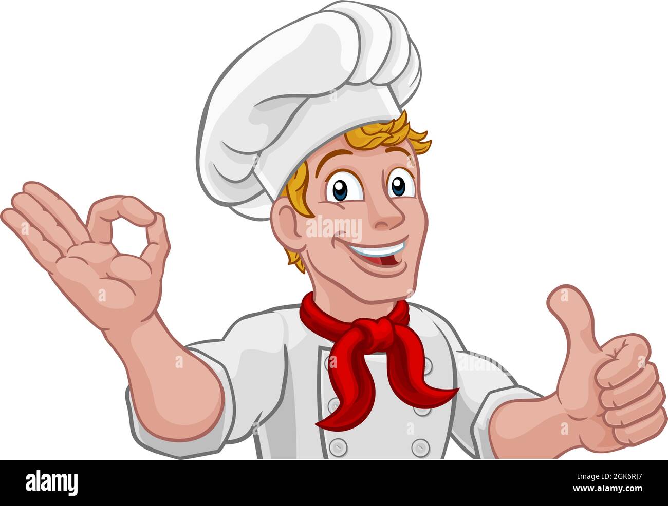 Chef Cook Baker Man Cartoon Peeking Over Sign Stock Vector Image & Art ...