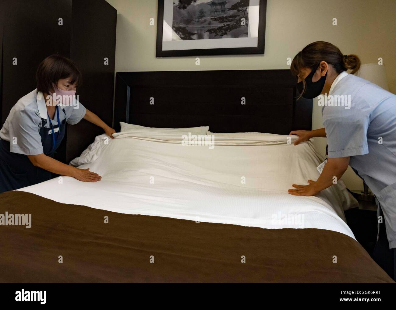 KADENA, Japan (Aug. 18, 2021) Navy Gateway Inns & Suites housekeepers ...