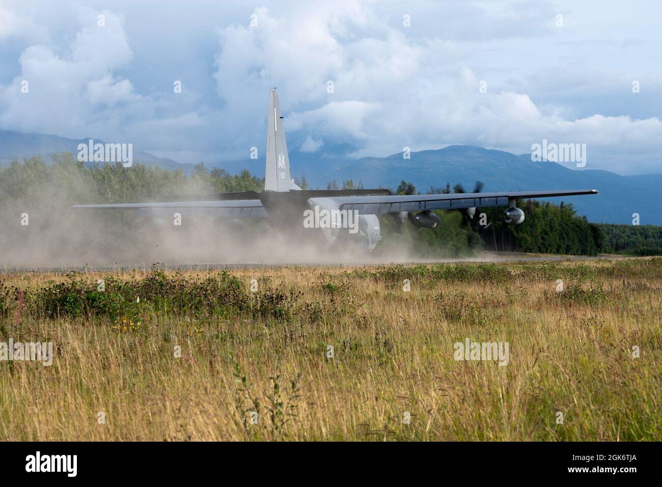 An Alaska Air National Guard HC-130J Combat King II operated by aircrew ...