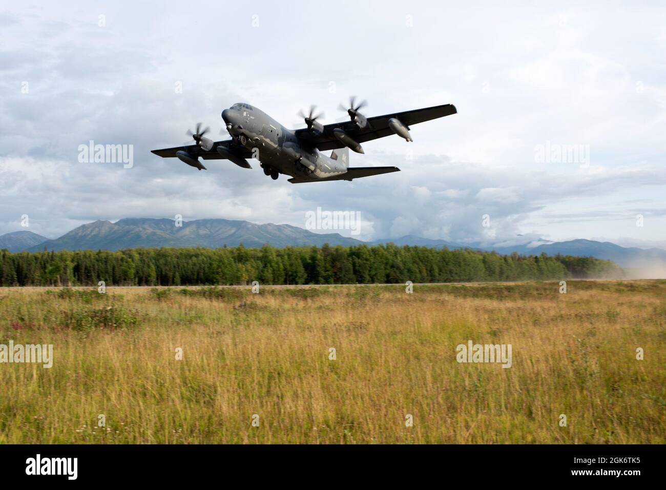 An Alaska Air National Guard HC-130J Combat King II operated by aircrew ...