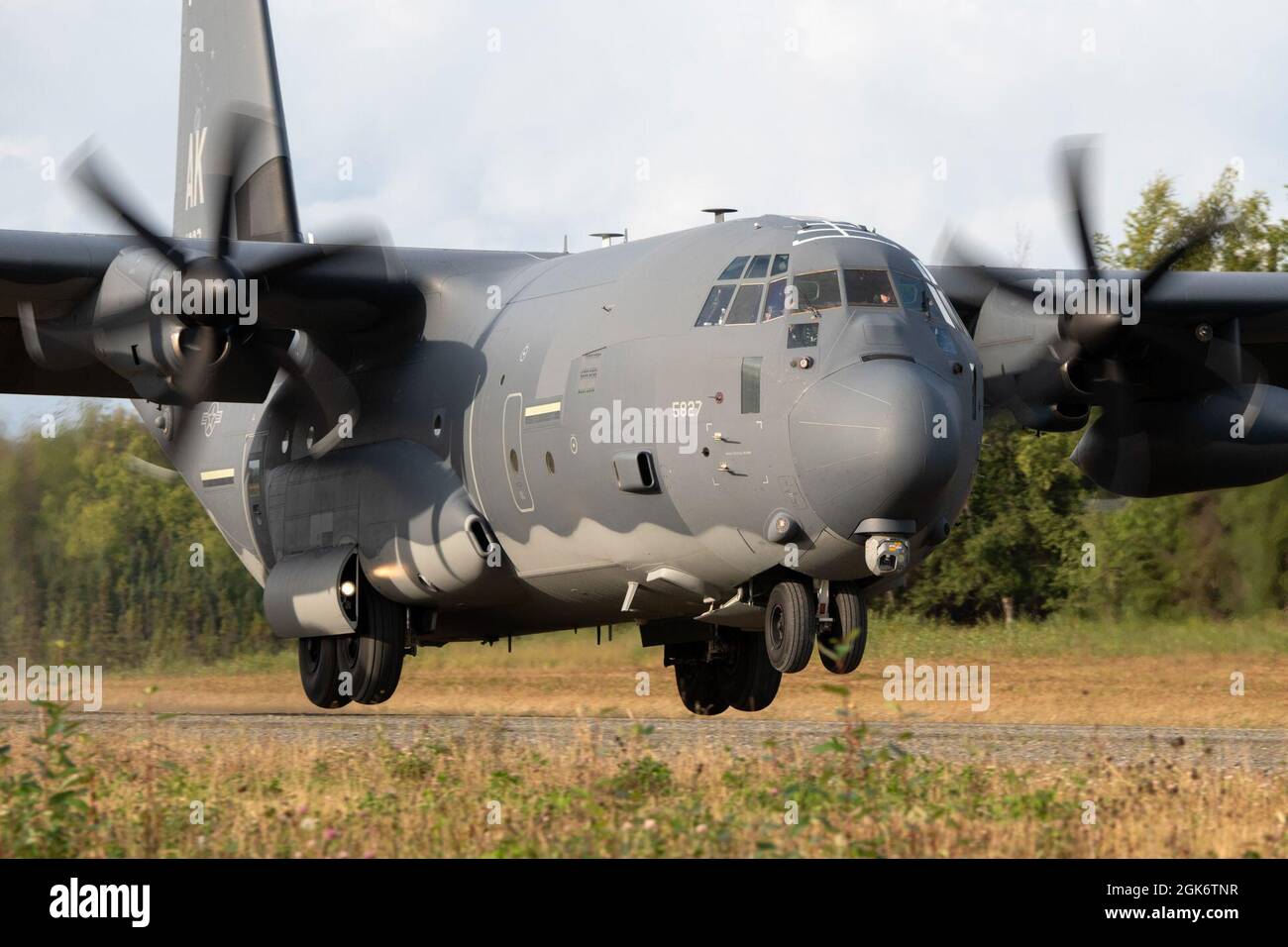 An Alaska Air National Guard HC-130J Combat King II operated by aircrew ...