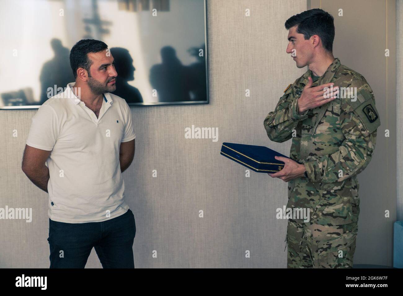 U.S. Army Capt. Andrew Pfeiffer, the commander of Bravo Company, 1st ...