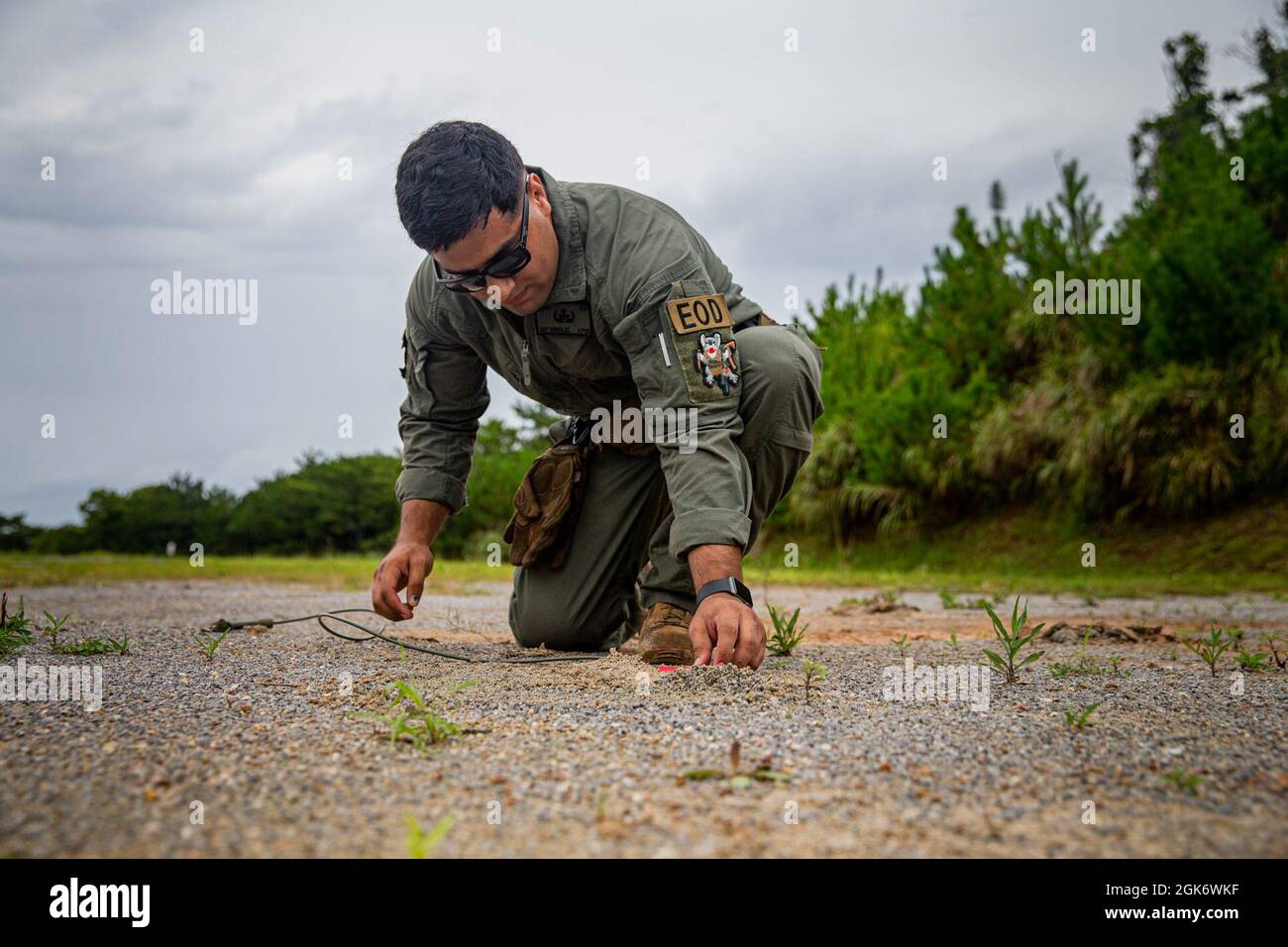 U.S. Marine Corps Sgt. Jose Gonzalez, an explosive ordnance disposal ...