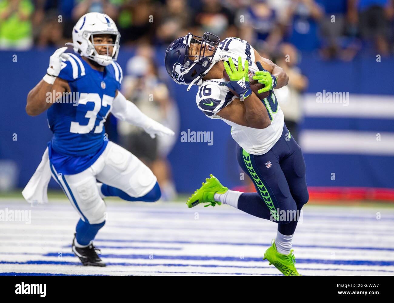 Indianapolis, Indiana, USA. 12th Sep, 2021. Seattle Seahawks wide ...