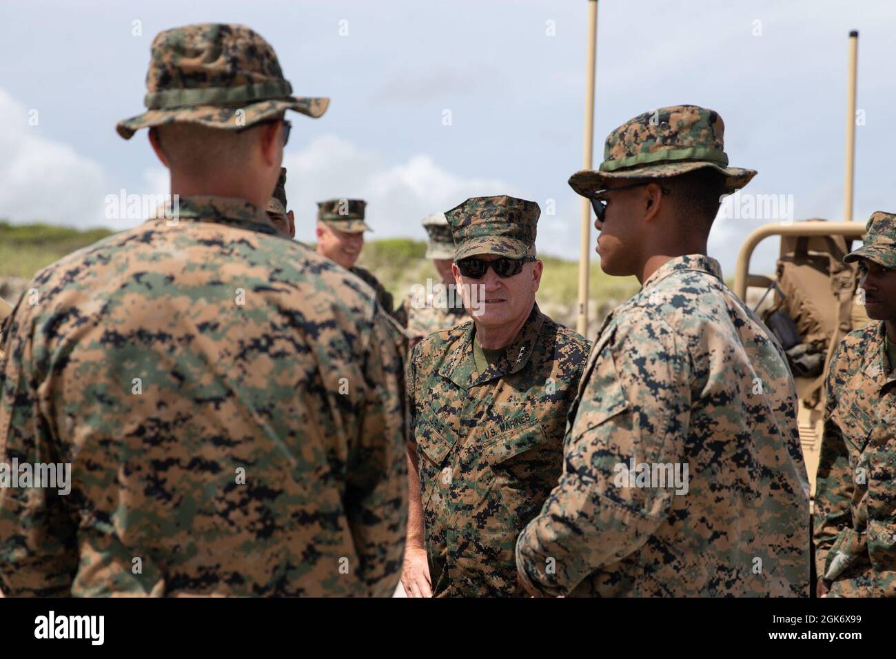 U.S. Marine Corps Lt. Gen. William M. Jurney, the commanding general of II Marine Expeditionary ...