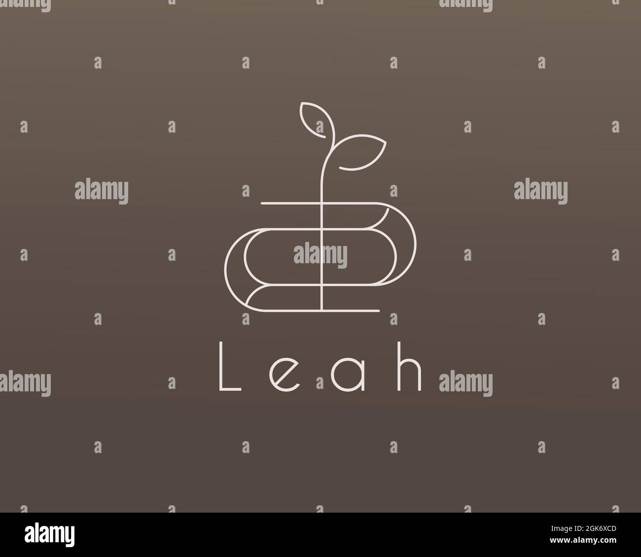 logo name Leah usable logo design for private logo, business name card ...