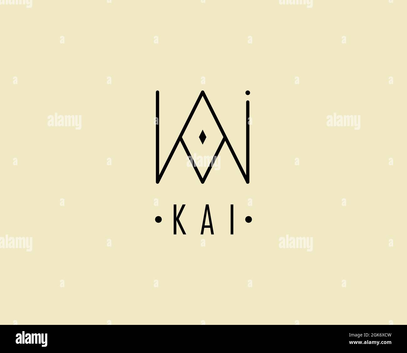 logo name Kai usable logo design for private logo, business name card ...