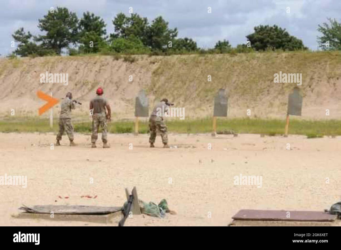 The soldiers of the New Jersey National Guard, 111th Security Forces ...