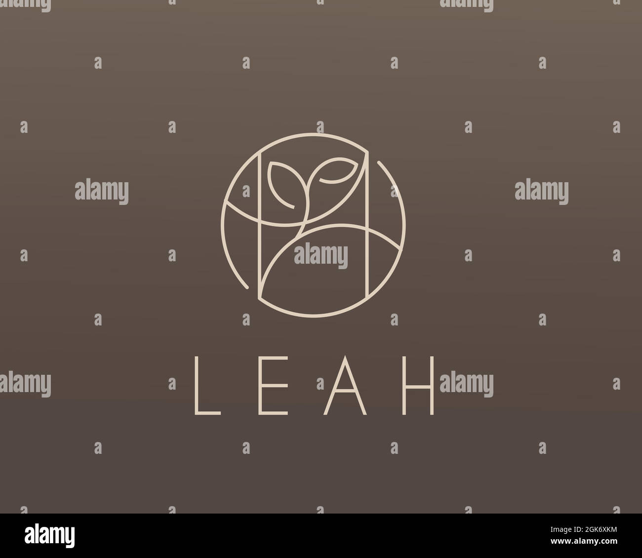 logo name Leah usable logo design for private logo, business name card ...