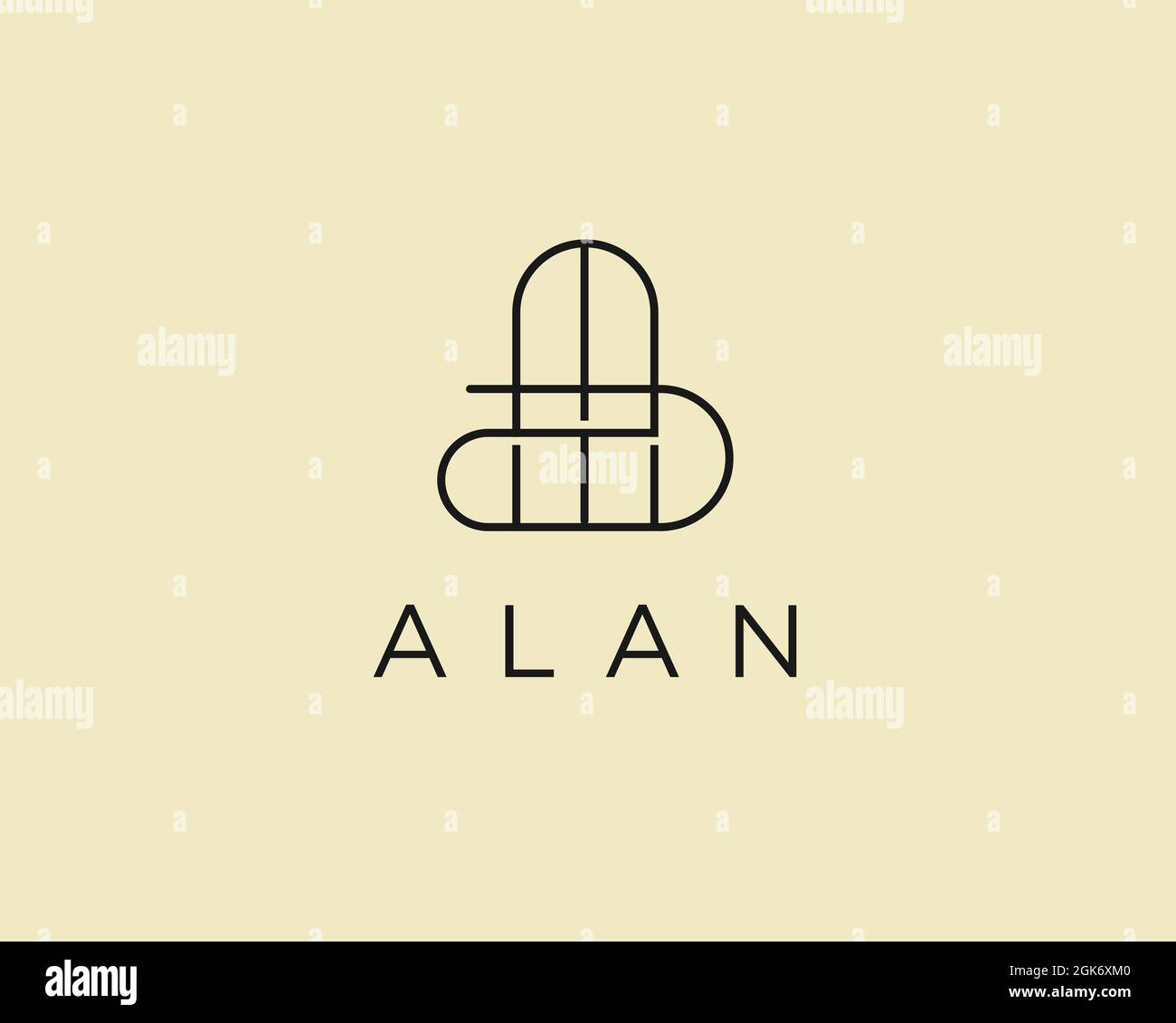 logo name Alan usable logo design for private logo, business name card ...