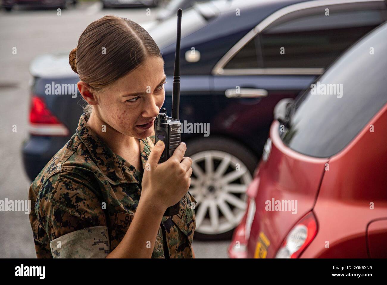 U.S. Marine Corps Cpl. Madison Shoemaker, a transmission system ...