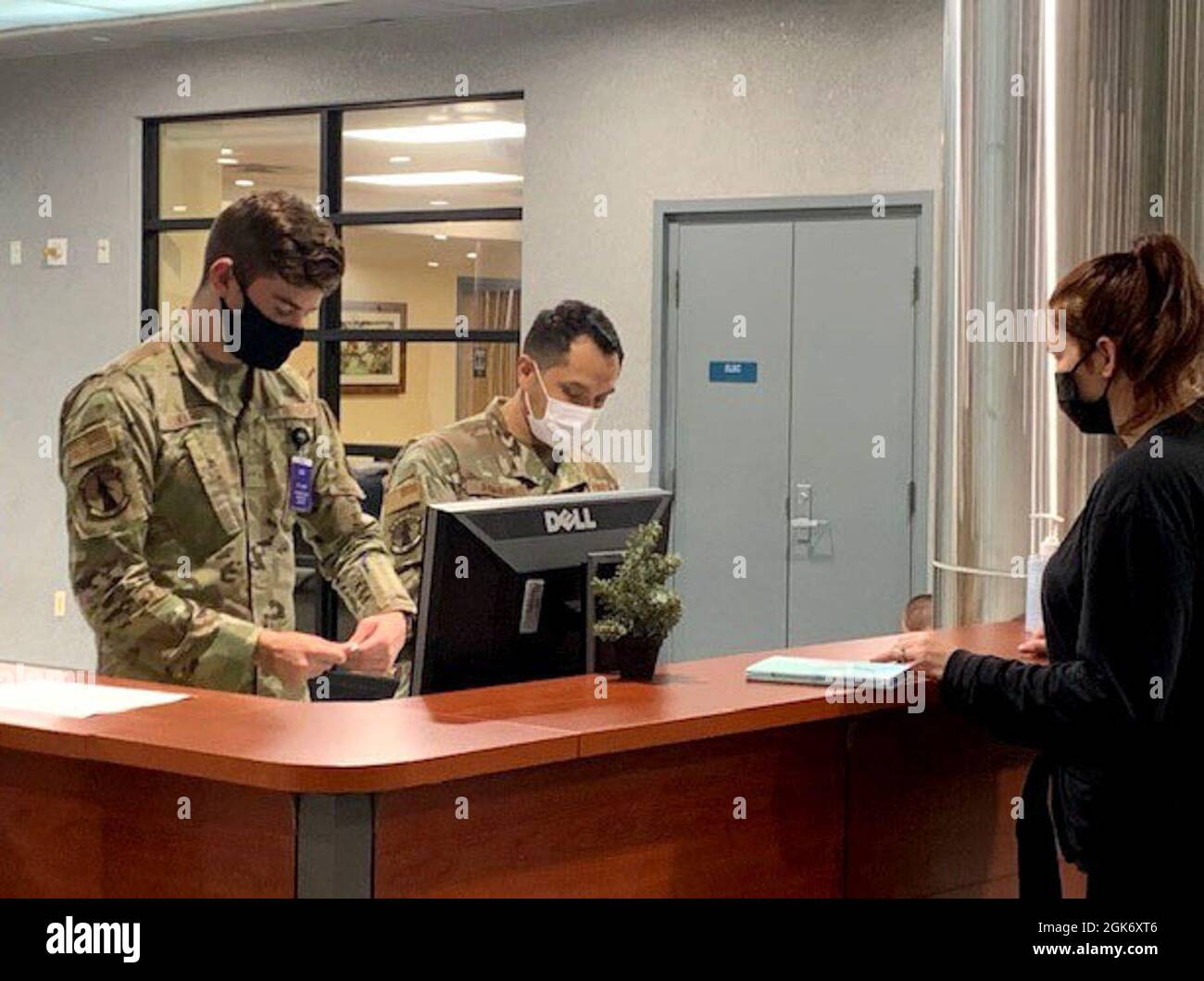 Passenger service agents from the 731st Air Mobility Squadron processed ...
