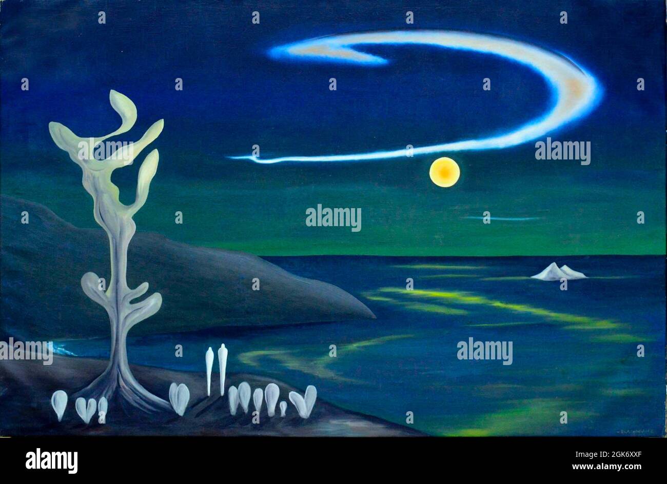 Marguerite Louis Blasingame artwork - Island Moon before the World ...