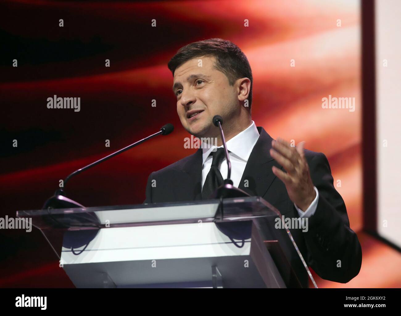 KYIV, UKRAINE - SEPTEMBER 11, 2021 - President of Ukraine Volodymyr ...