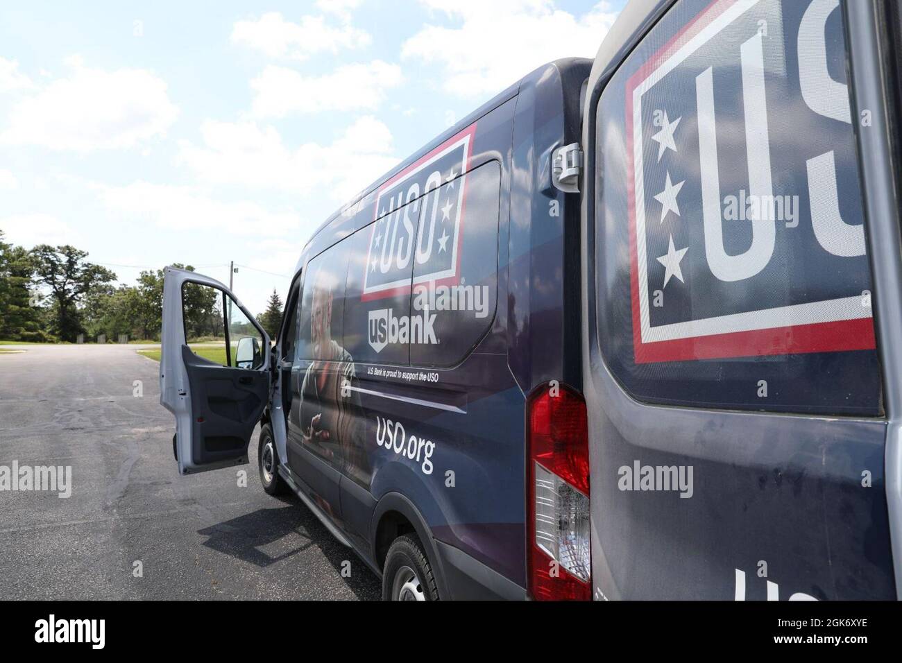 The mobile vehicle driven by USO volunteers. Volunteers must go through ...