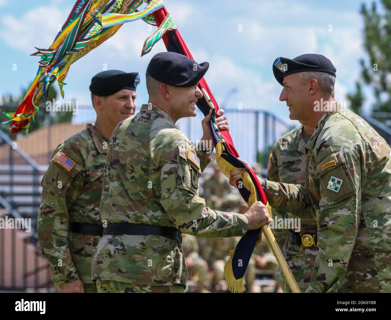 Maj. Gen. Matthew McFarlane, outgoing commanding general of the 4th ...