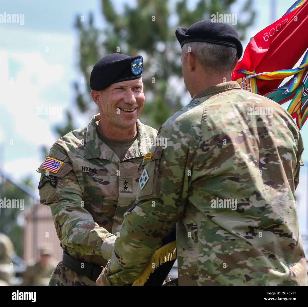 Maj. Gen. David Hodne, incoming commanding general of the 4th Infantry ...