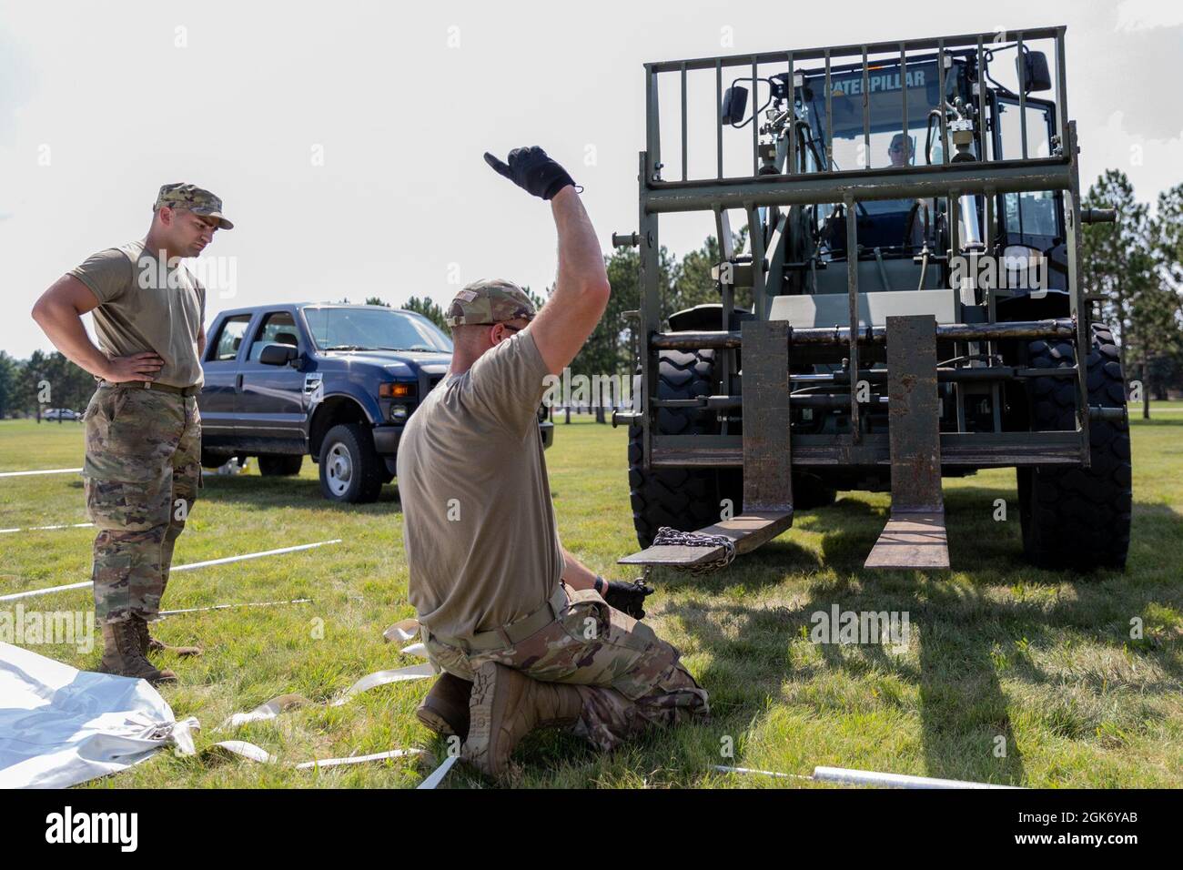 U.S. Air Force Master Sgt. Jordan Lowry, assigned to the Volk Field ...