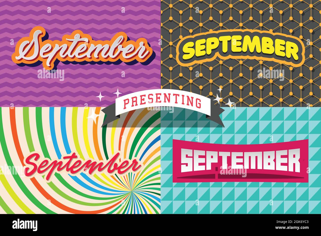 welcome september . set of vector typography month phrase September in ...