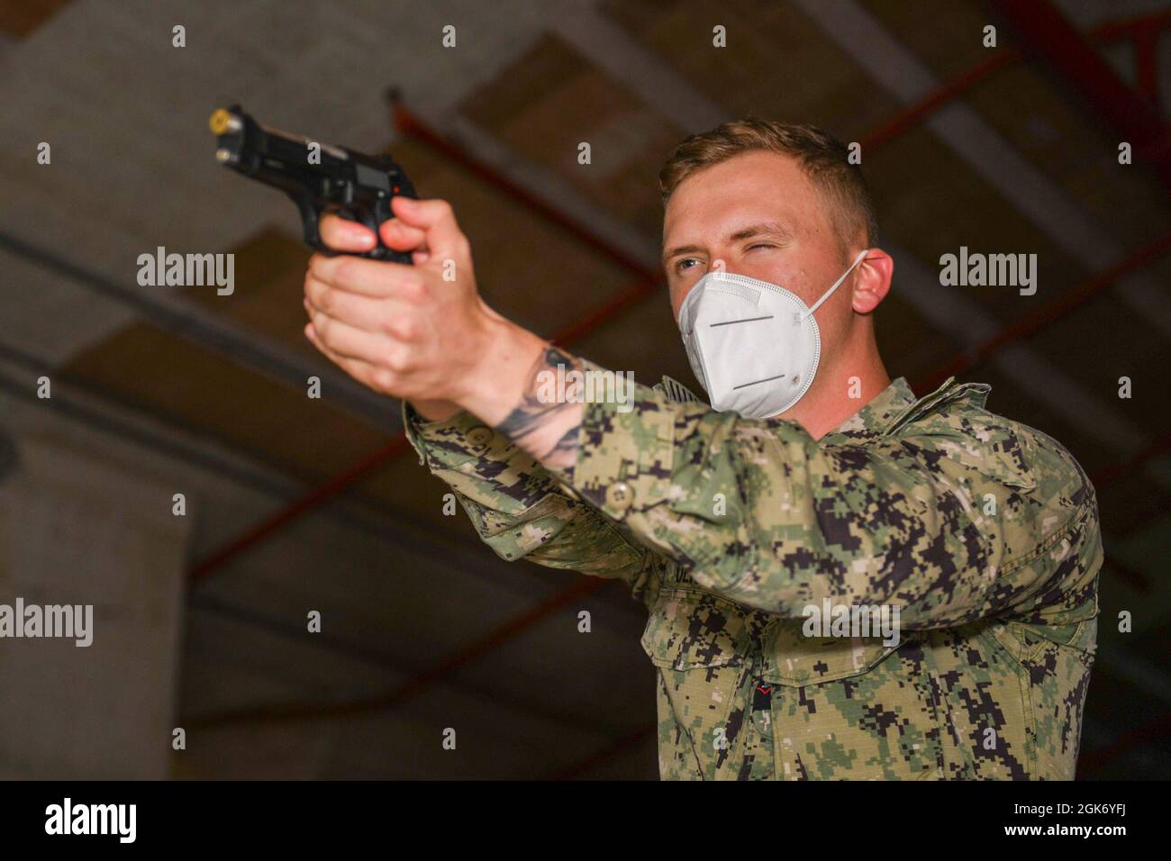 Master-at-Arms 3rd Class Ryan Denney, assigned to Naval Support ...