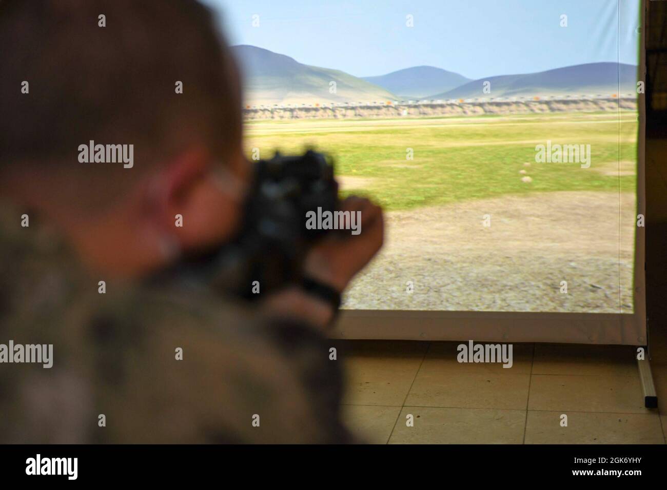Master-at-Arms 1st Class Hunter Greubel, assigned to Naval Support ...