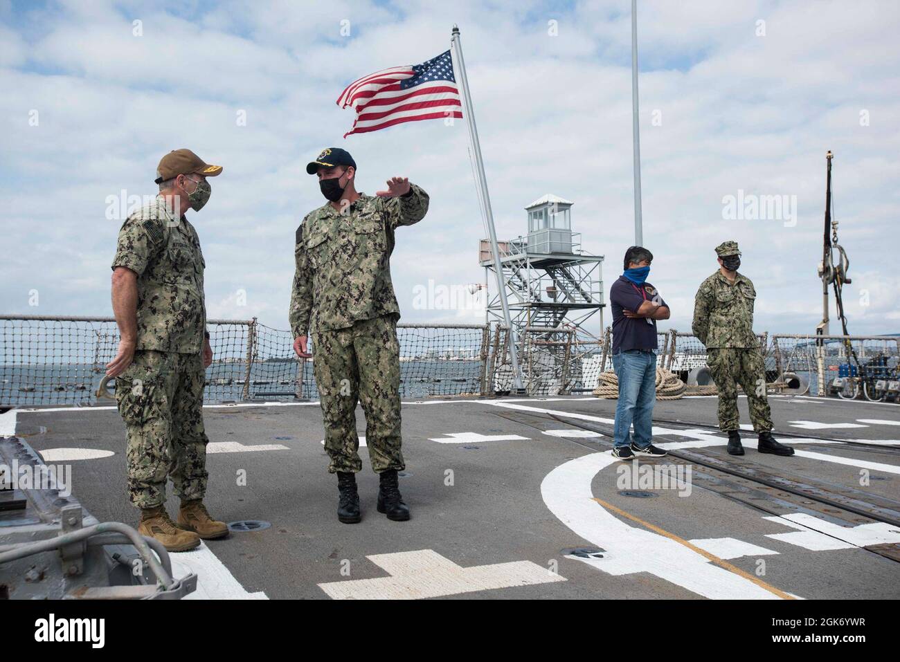 NAVAL BASE SAN DIEGO (Aug. 19, 2021) Vice Adm. Roy Kitchener (left ...