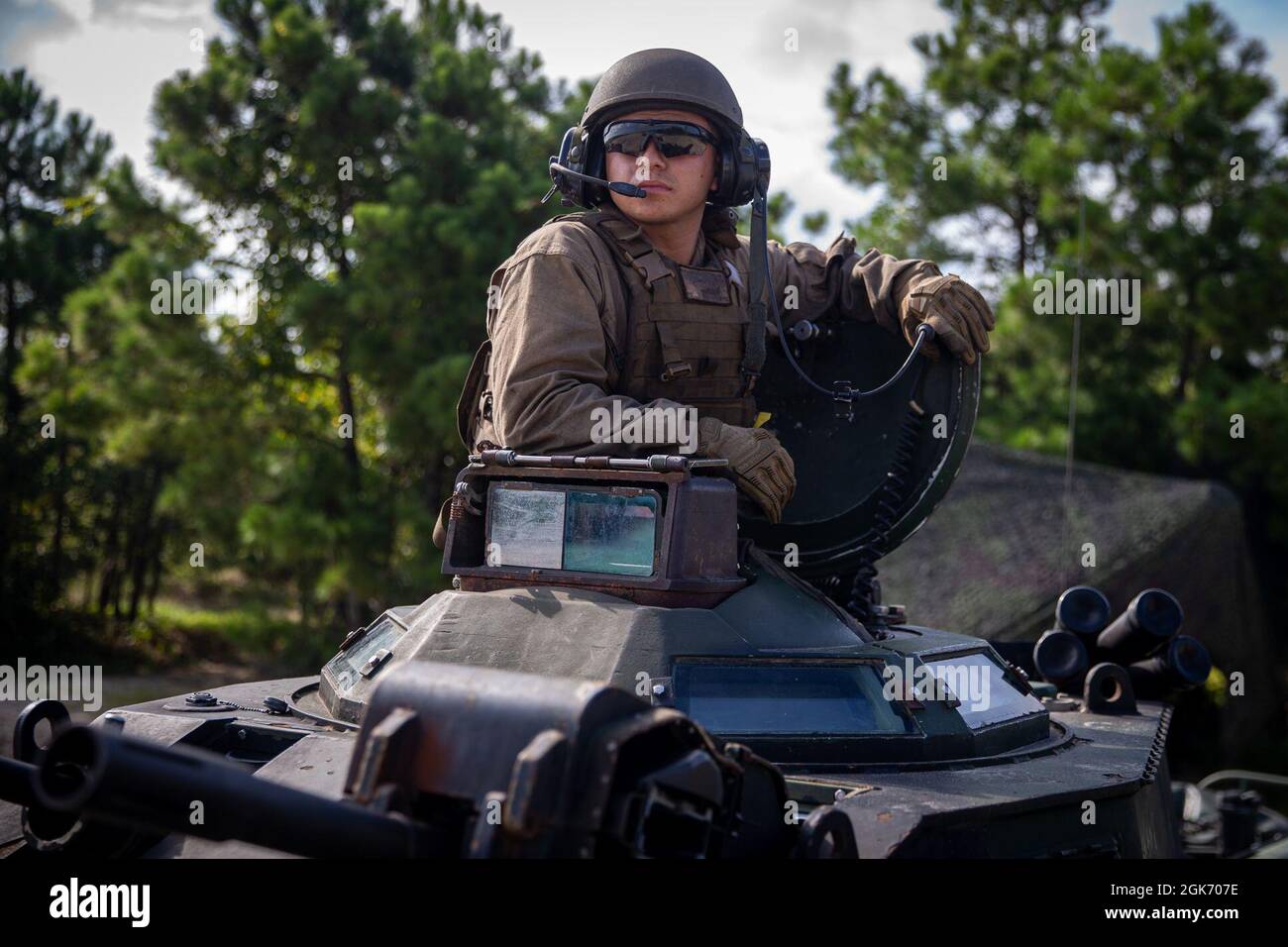 U.S. Marine Corps Lance Cpl. Raymond Bermudez, an assault amphibious ...