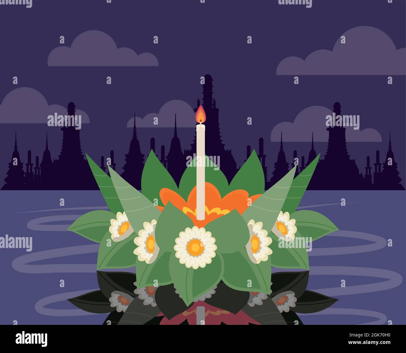 Thailand river floating Stock Vector Images - Alamy