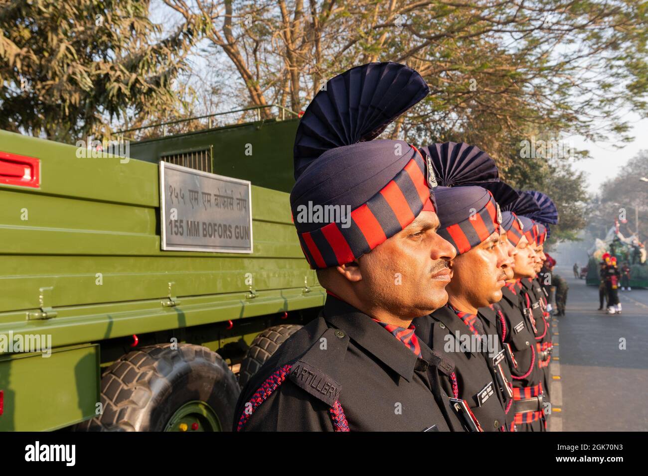Kolkata, West Bengal, India - 23rd Januaray 2018 : Indian army men ...